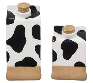 YOUNG'S INC. Young's Ceramic Cow Vase, Set Of 2 - One-color