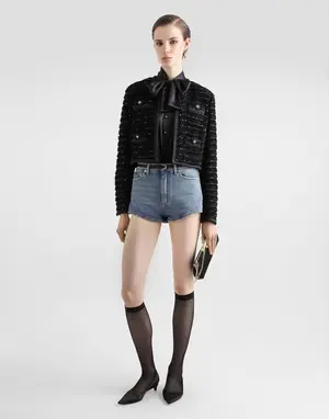 Dolce & Gabbana Tweed Jacket With Micro-sequin Embellishment