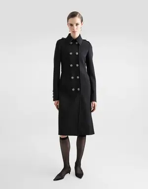 Dolce & Gabbana Double-breasted Wool Coat With Bejeweled Buttons