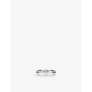 Tiffany & Co. T Narrow 18ct White-gold Ring - White Gold