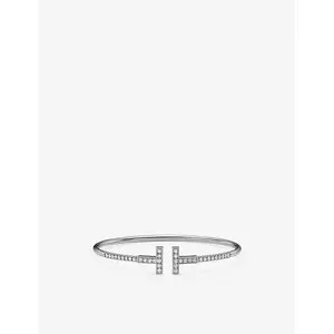 Tiffany & Co. T Wire Diamond Bracelet - White Gold