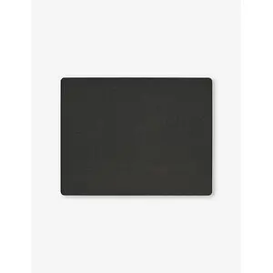 LIND DNA Nupo Flecked Leather Placemat 45cm X 35cm - Anthracite