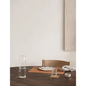 LIND DNA Nupo Flecked Leather Placemat 45cm X 35cm - Nature