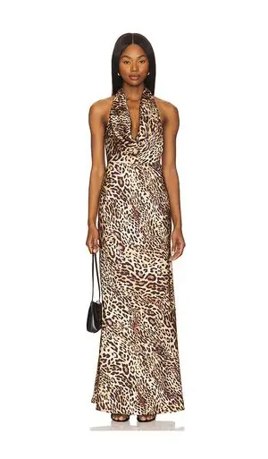 LOVERS AND FRIENDS Raven Maxi Dress - Brown