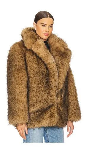 L'academie Gamine Faux Fur Jacket