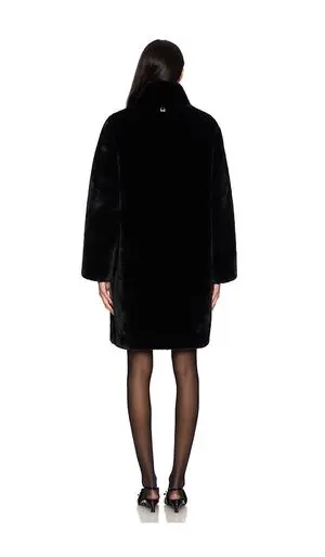 Apparis Blair Mid Length Coat - Black