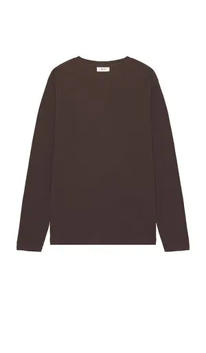 Nn07 Clive Waffle Knit Tee - Brown