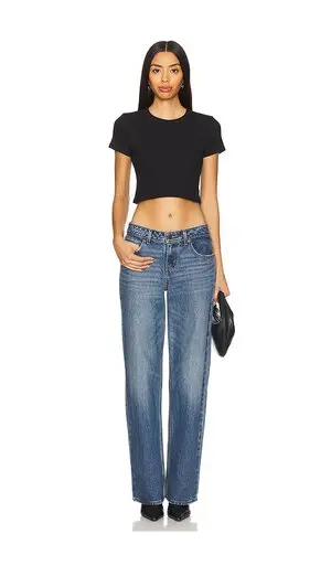 LESET Kelly Crop Slim Fit Tee