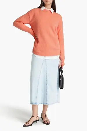 Tibi Cutout Mohair-blend Sweater