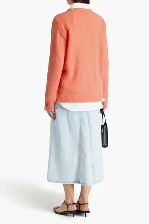 Tibi Cutout Mohair-blend Sweater