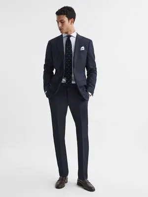 REISS Dunn Textured Slim Fit Blazer