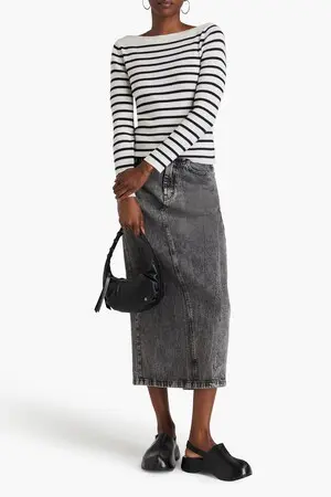 FRAME Striped Wool-blend Sweater