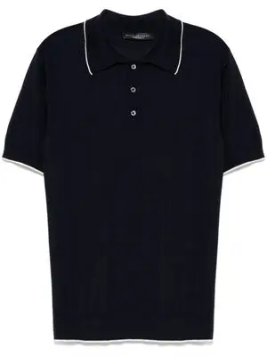 BRETT JOHNSON Short-sleeve Polo Shirt - Blue