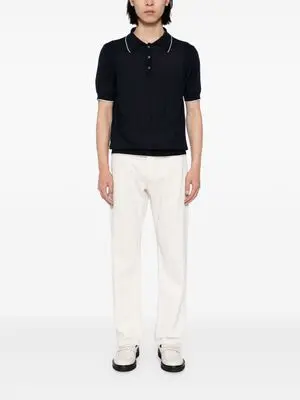 BRETT JOHNSON Short-sleeve Polo Shirt - Blue