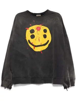 SAINT MXXXXXX X Cactus Plant Flea Market Smile Sweatshirt
