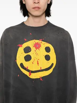 SAINT MXXXXXX X Cactus Plant Flea Market Smile Sweatshirt