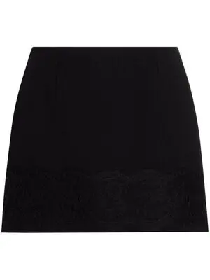 Dolce & Gabbana Lace-trimmed Mini Skirt
