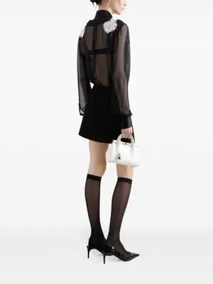 Dolce & Gabbana Lace-trimmed Mini Skirt