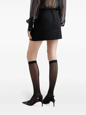 Dolce & Gabbana Lace-trimmed Mini Skirt
