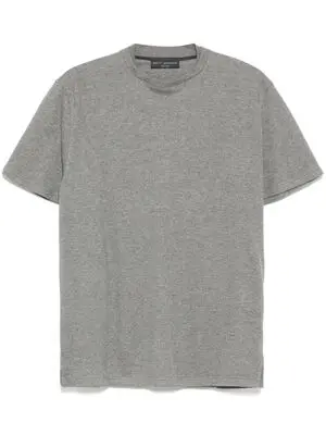 BRETT JOHNSON Double-collar T-shirt - Grey