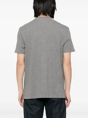BRETT JOHNSON Double-collar T-shirt - Grey
