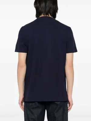 BRETT JOHNSON Double-collar T-shirt - Blue