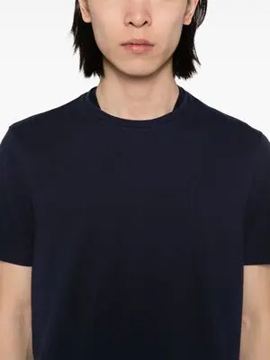 BRETT JOHNSON Double-collar T-shirt - Blue