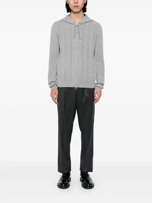 BRETT JOHNSON Herringbone Cashmere Hoodie
