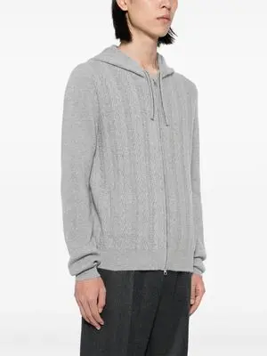BRETT JOHNSON Herringbone Cashmere Hoodie