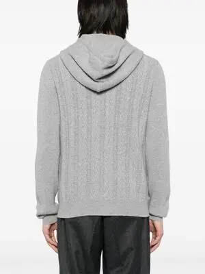 BRETT JOHNSON Herringbone Cashmere Hoodie