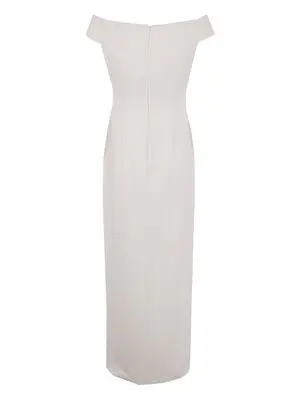 Ralph Lauren Off-shoulder Crepe Gown - Neutrals