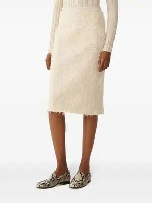 Fabiana Filippi Textured Midi Skirt - Neutrals