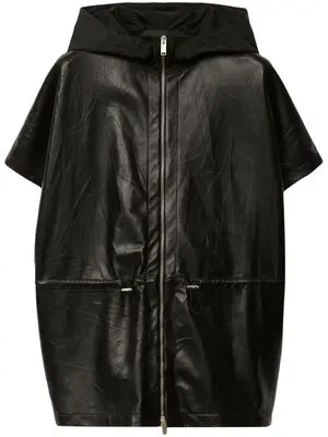 Fabiana Filippi Pleated Leather Cape
