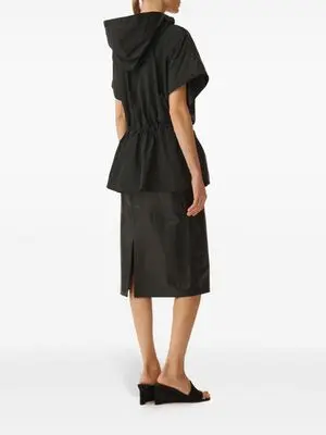 Fabiana Filippi Pleated Leather Cape