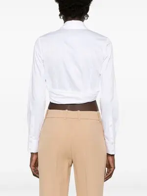 Elisabetta Franchi Cropped Poplin Shirt