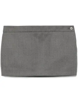 Wardrobe.NYC Dart-detail Mini Skirt