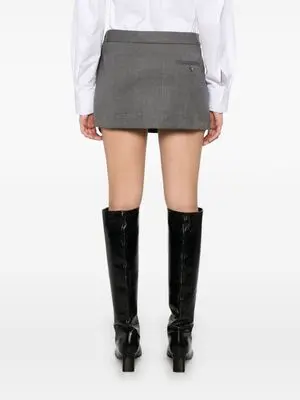 Wardrobe.NYC Dart-detail Mini Skirt