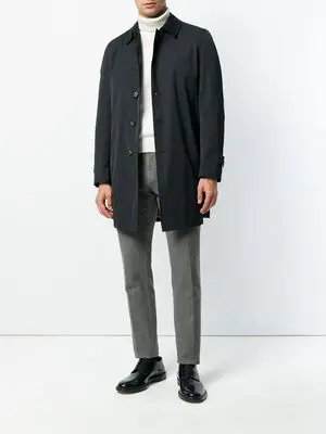 DELL'OGLIO Straight-fit Buttoned Coat