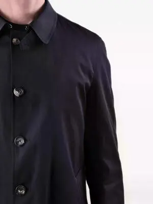 DELL'OGLIO Buttoned Coat - Black