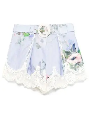 Zimmermann Everley Belted Shorts
