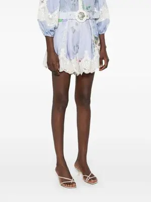 Zimmermann Everley Belted Shorts