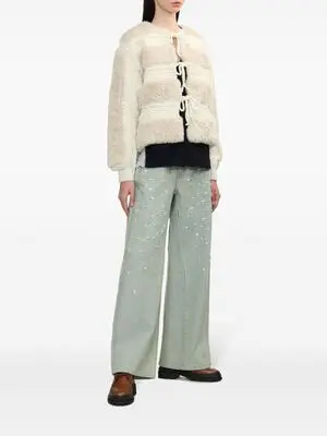 Sea Pearl-embellished Jeans