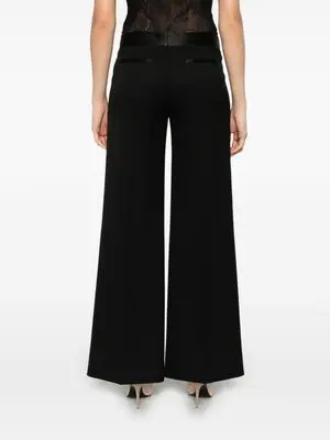 Victoria Beckham Satin-waistband Tailored Trousers