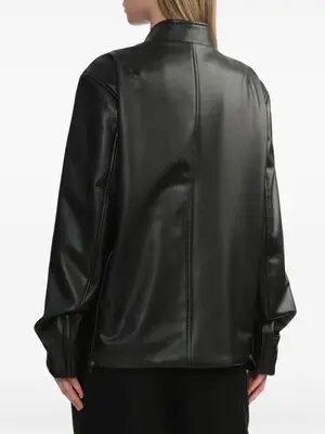 Hyein Seo Faux-Leather Jacket In Black - 50% Off | Editorialist
