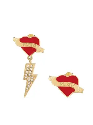 Philipp Plein Valentine Drop Earrings - Gold