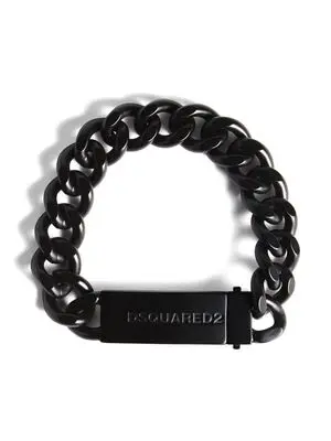 Dsquared2 Logo-engraved Bracelet - Black