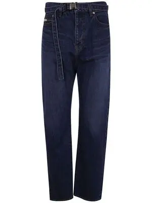 Sacai Belted Straight Jeans