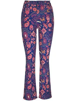 MOTHER Paisley-print Jeans