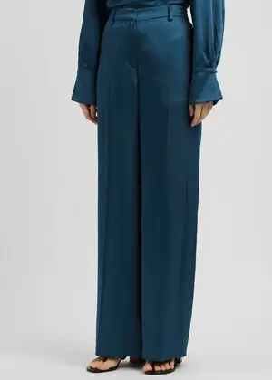 Simkhai Tavar Wide-leg Satin Trousers