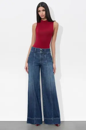 Alice + Olivia Mame Wide Leg Jean